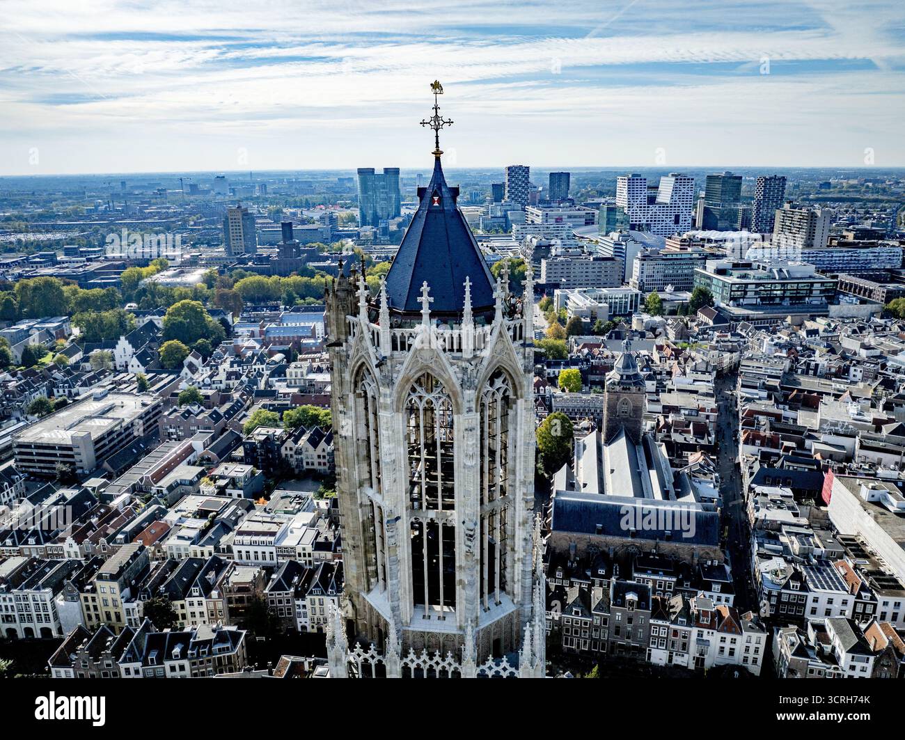 UTRECHT - Overview of the city of Utrecht with the Dom Tower. At 112.32 ...
