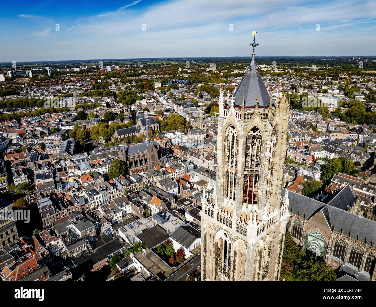 UTRECHT - Overview of the city of Utrecht with the Dom Tower. At 112.32 ...