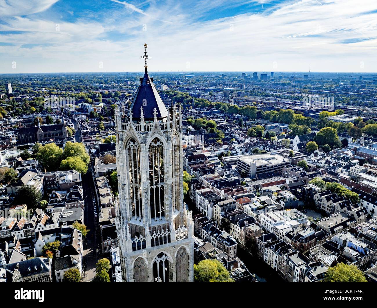 UTRECHT - Overview of the city of Utrecht with the Dom Tower. At 112.32 ...