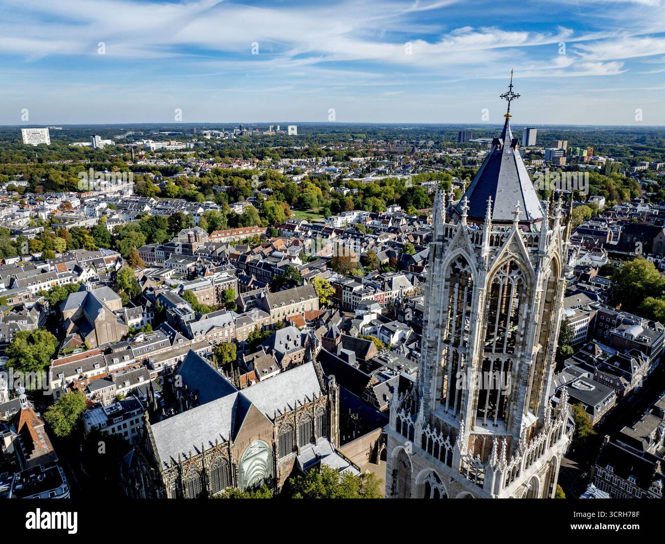 UTRECHT - Overview of the city of Utrecht with the Dom Tower. At 112.32 ...