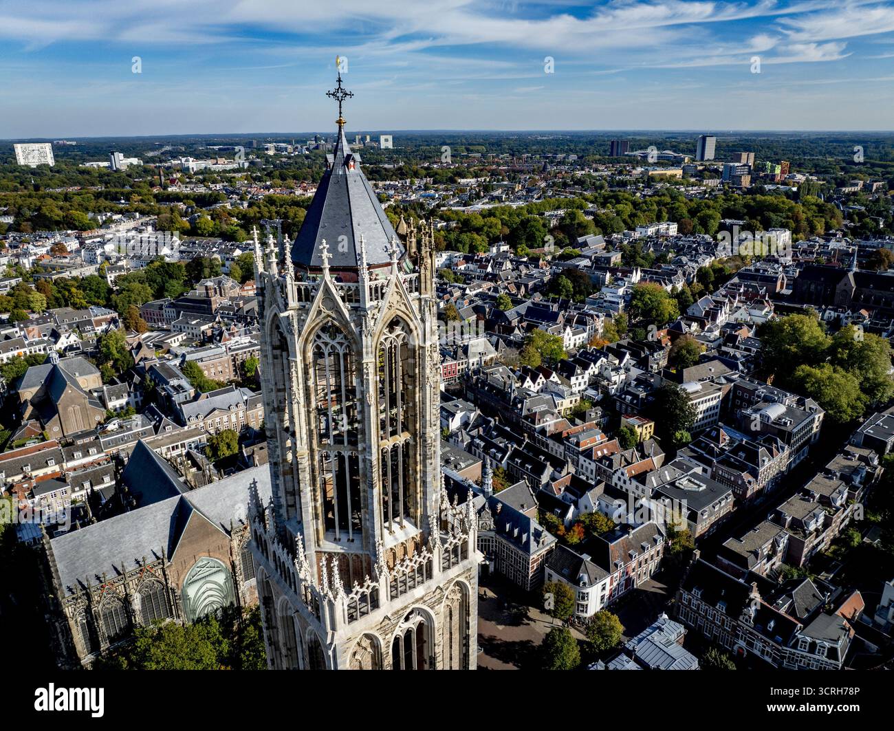 UTRECHT - Overview of the city of Utrecht with the Dom Tower. At 112.32 ...