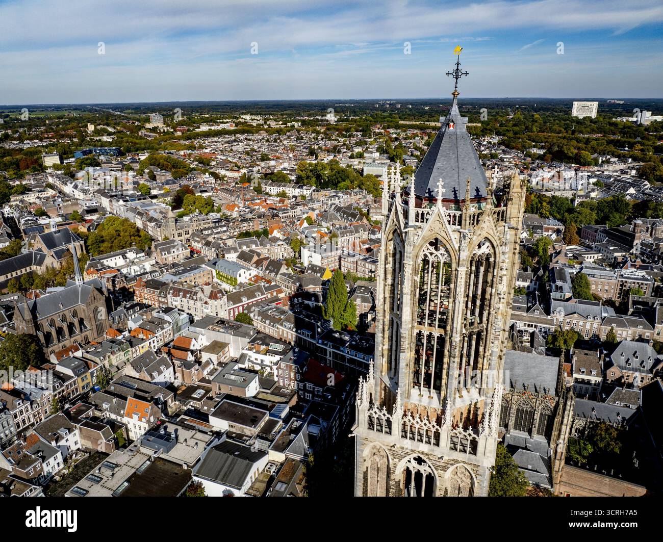 UTRECHT - Overview of the city of Utrecht with the Dom Tower. At 112.32 ...