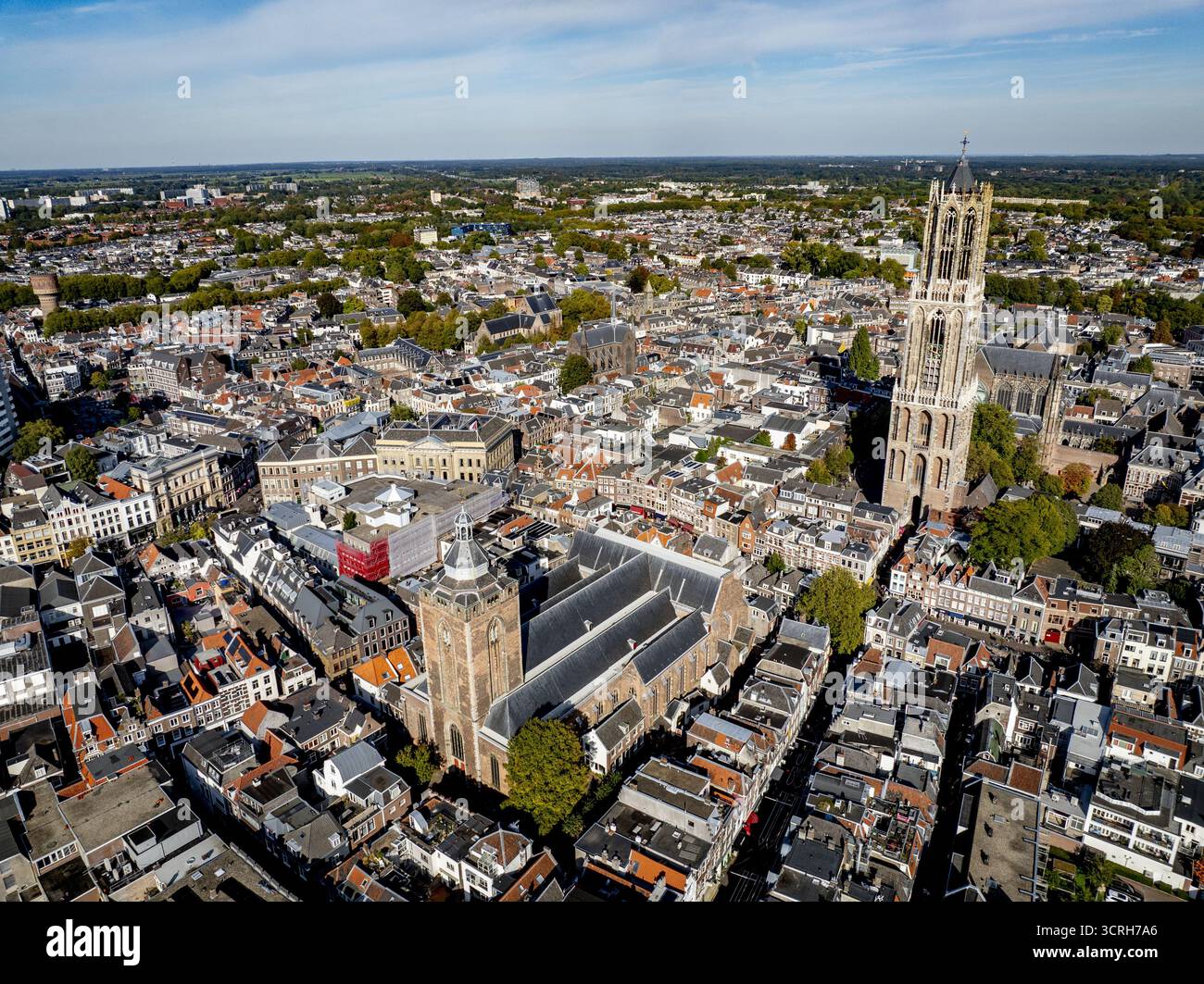 UTRECHT - Overview of the city of Utrecht with the Dom Tower. At 112.32 ...
