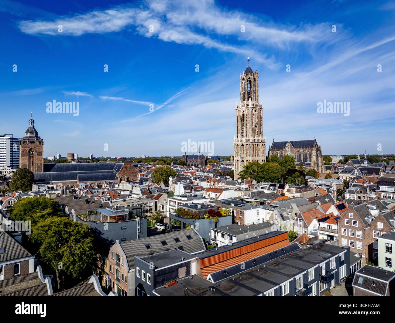 UTRECHT - Overview of the city of Utrecht with the Dom Tower. At 112.32 ...