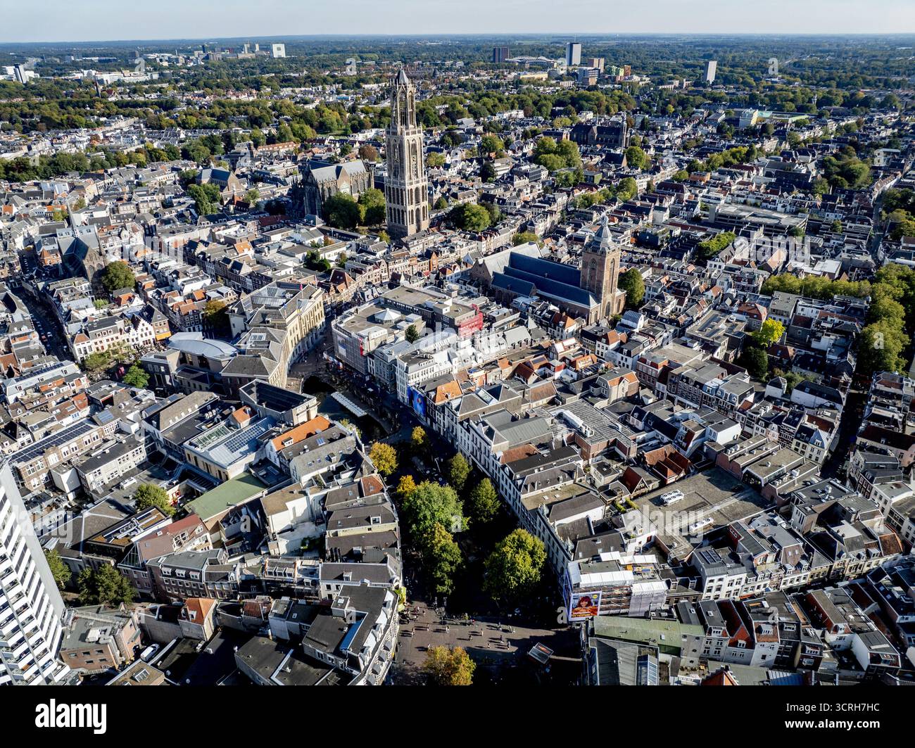 UTRECHT - Overview of the city of Utrecht with the Dom Tower. At 112.32 ...
