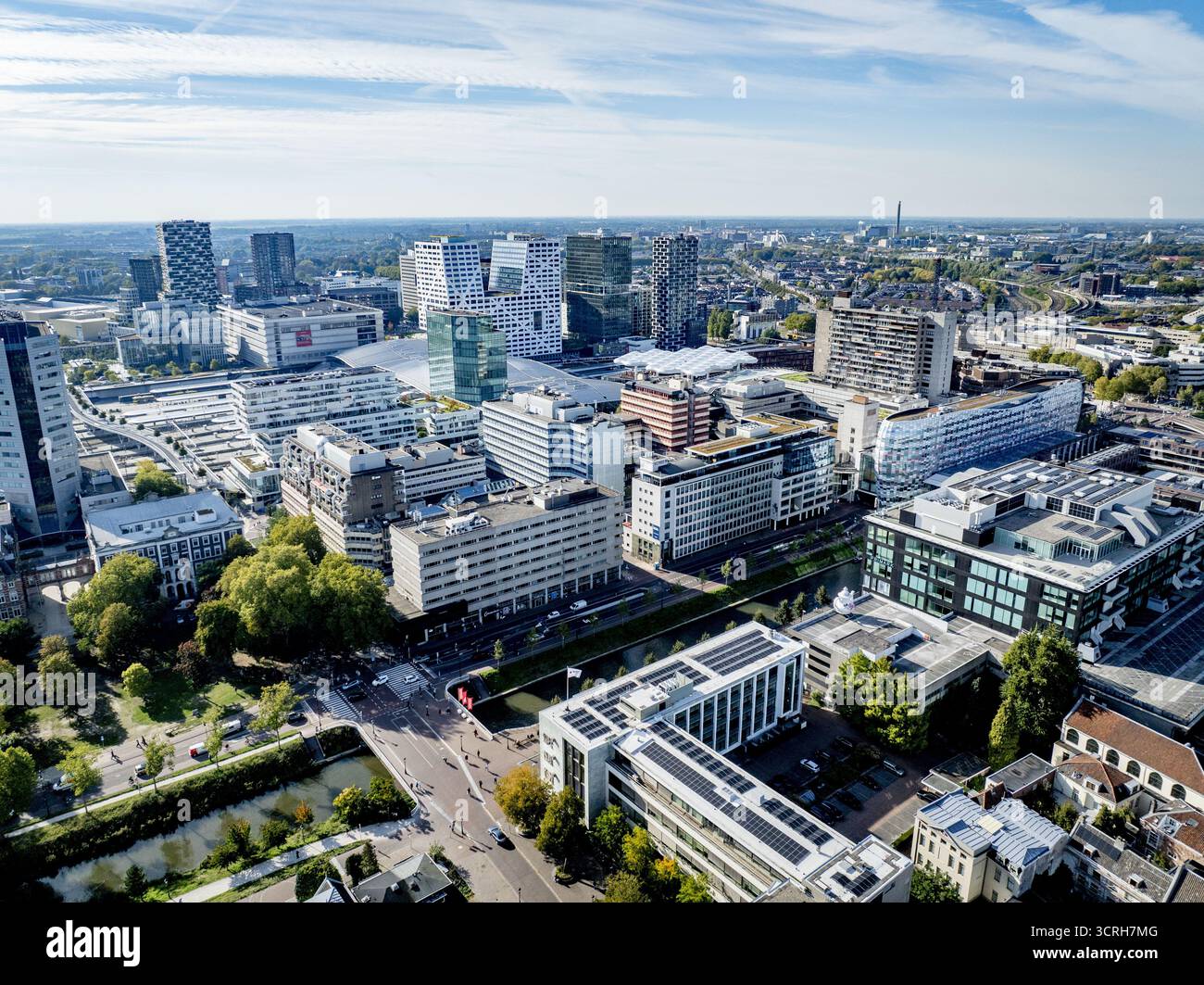 UTRECHT - Overview of Utrecht Central Station and offices. Utrecht ...