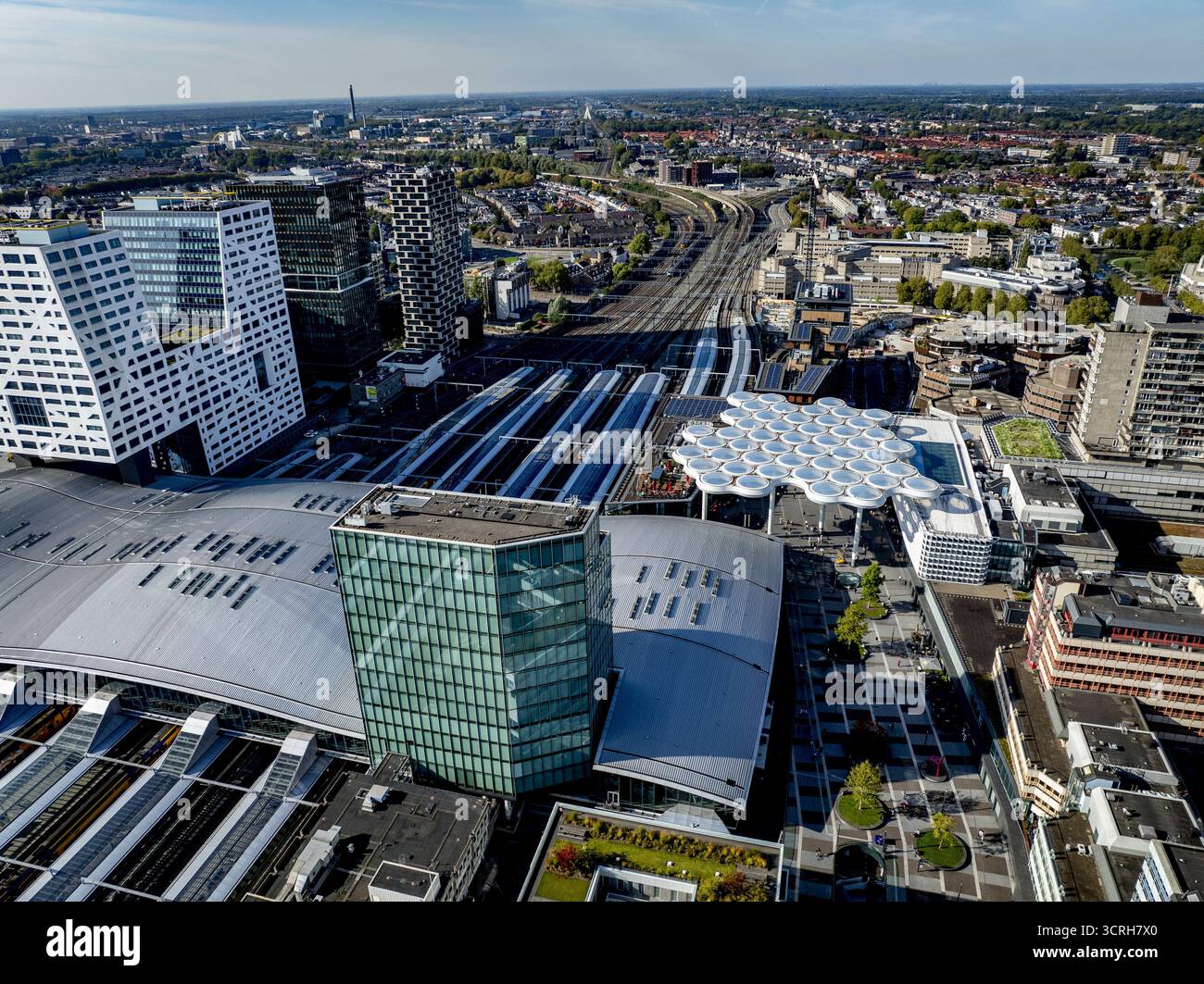 UTRECHT - Overview of Utrecht Central Station and offices. Utrecht ...