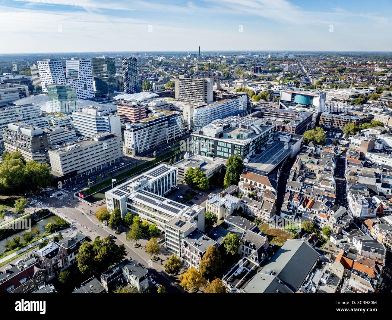 UTRECHT - Overview of Utrecht Central Station and offices. Utrecht ...