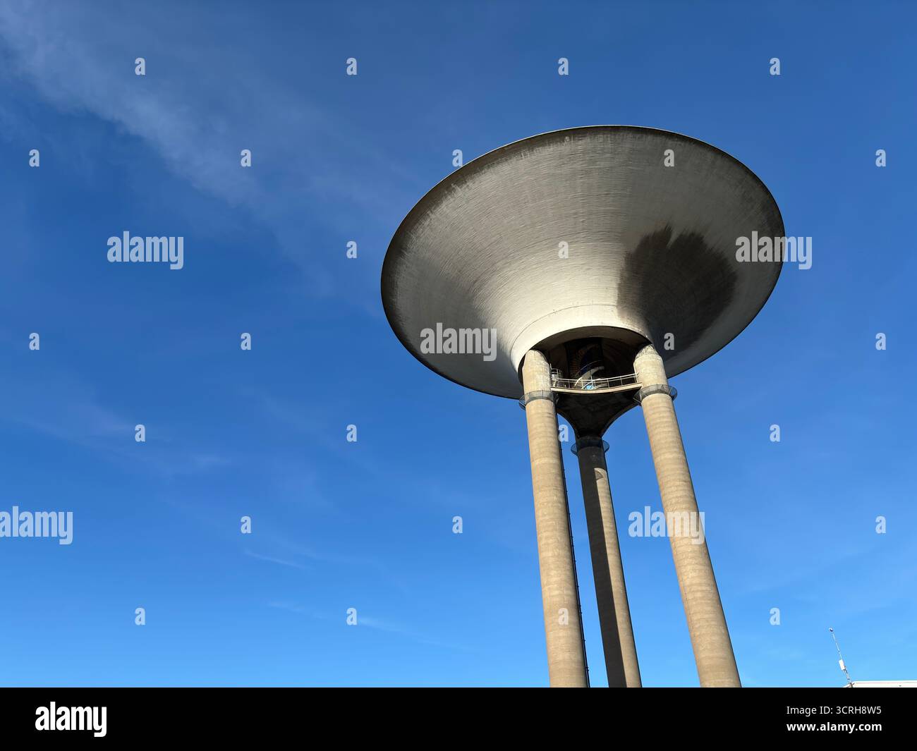 Concrete Landskrona Water Tower in Sweden built 1970 featuring wide ...