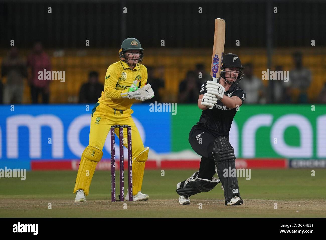 New Zealand's Brooke Halliday plays a shot during the ICC Women's ...
