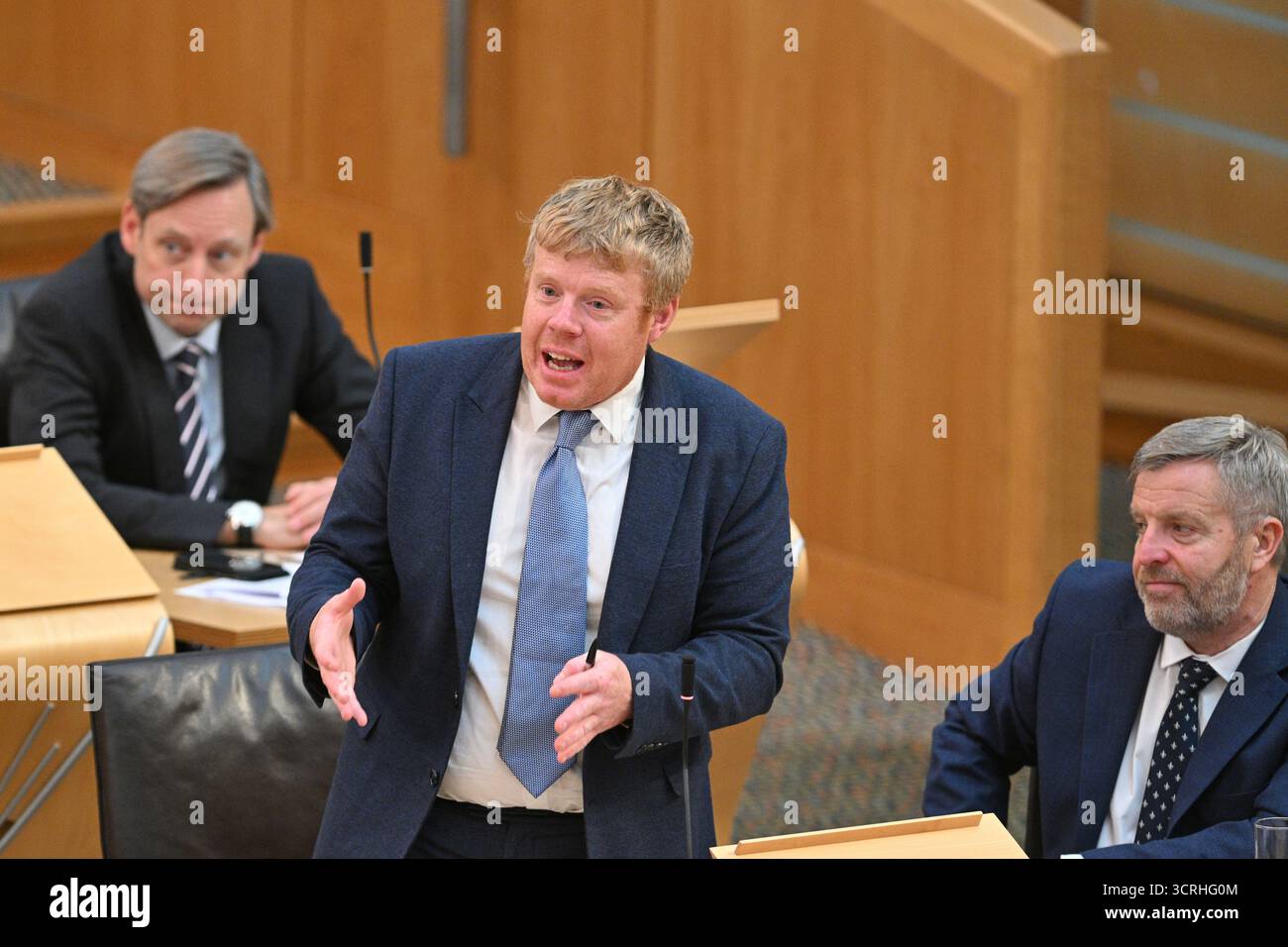 Edinburgh Scotland, UK 01 October 2025. Tim Eagle MSP at the Scottish ...
