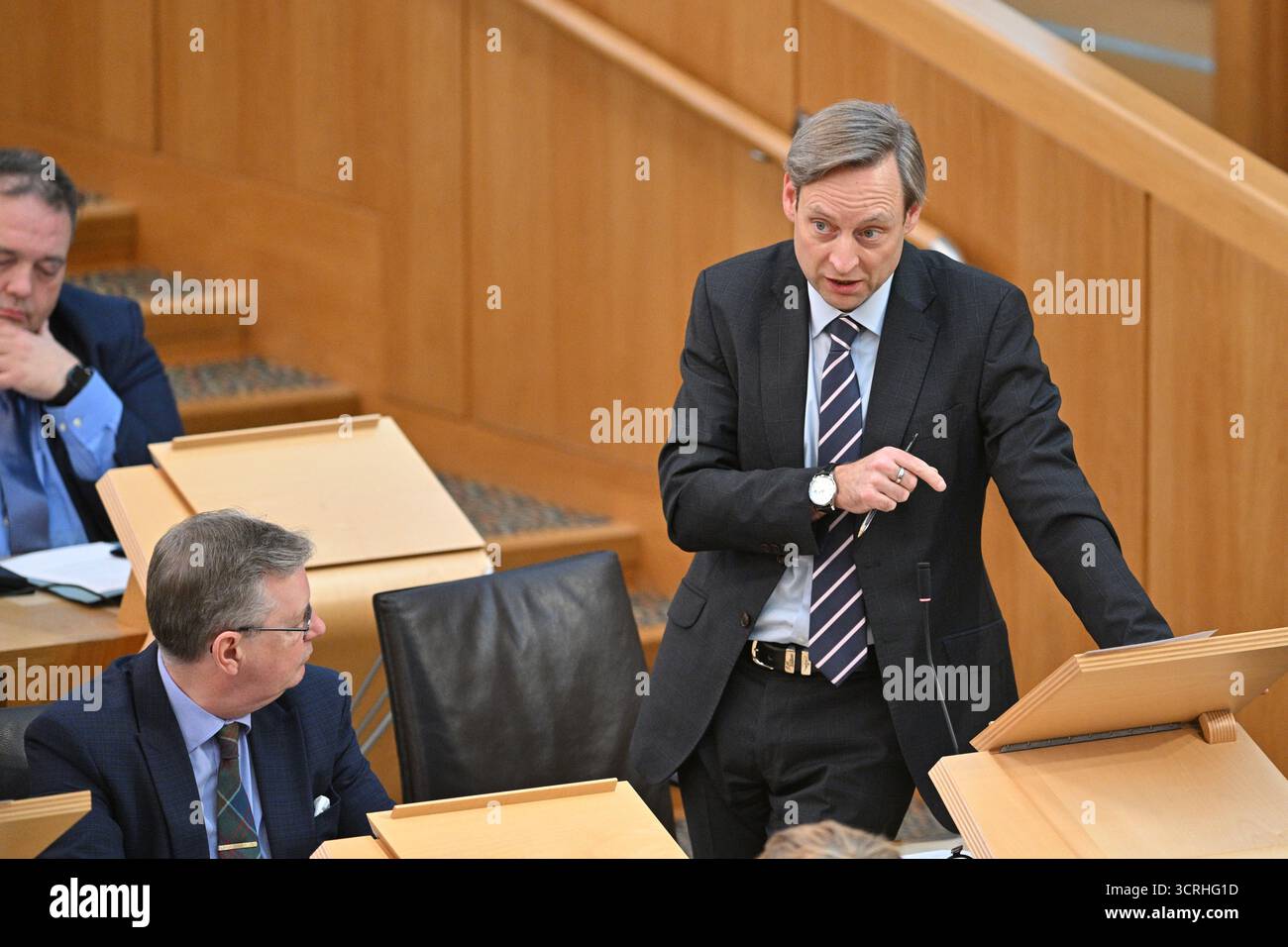 Edinburgh Scotland, UK 01 October 2025. Liam Kerr MSP at the Scottish ...