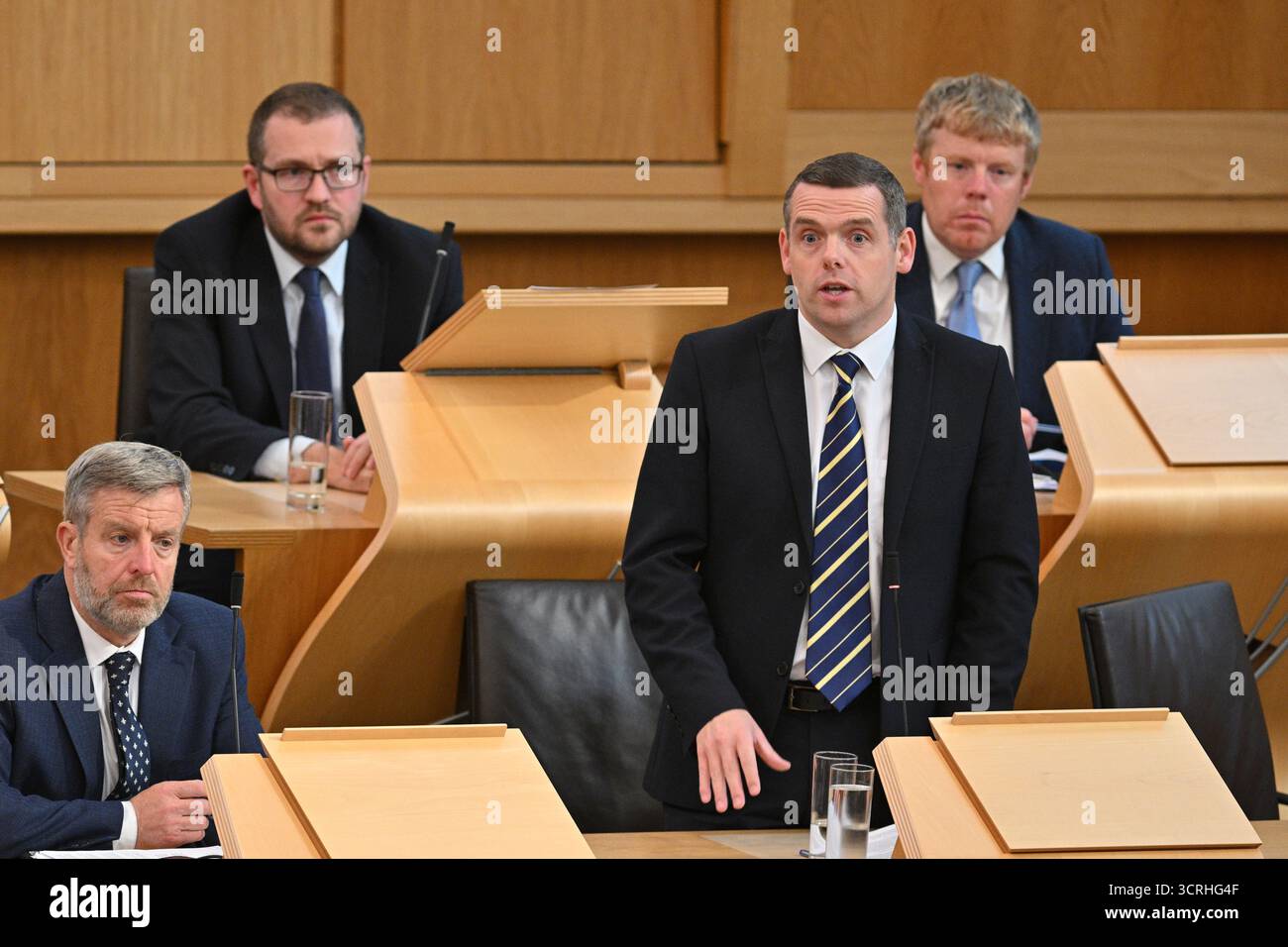 Edinburgh Scotland, UK 01 October 2025. Douglas Ross MSP at the ...