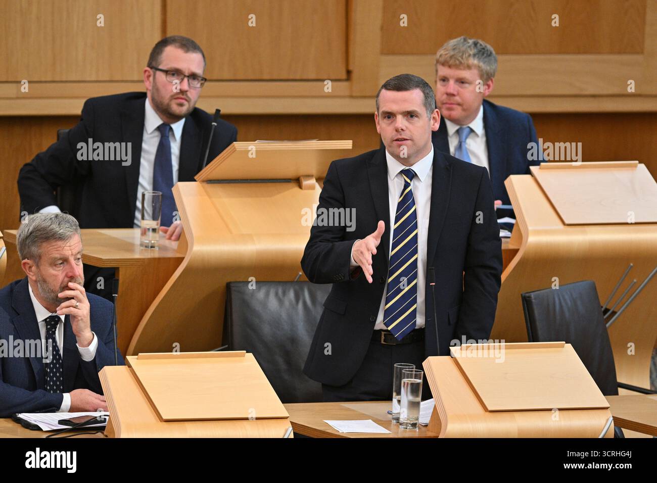 Edinburgh Scotland, UK 01 October 2025. Douglas Ross MSP at the ...