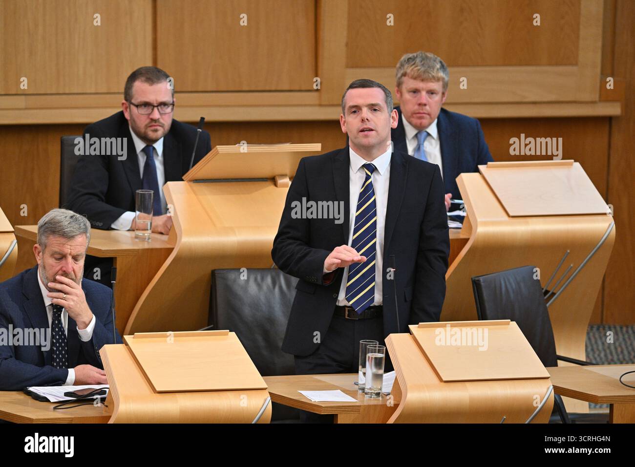 Edinburgh Scotland, UK 01 October 2025. Douglas Ross MSP at the ...