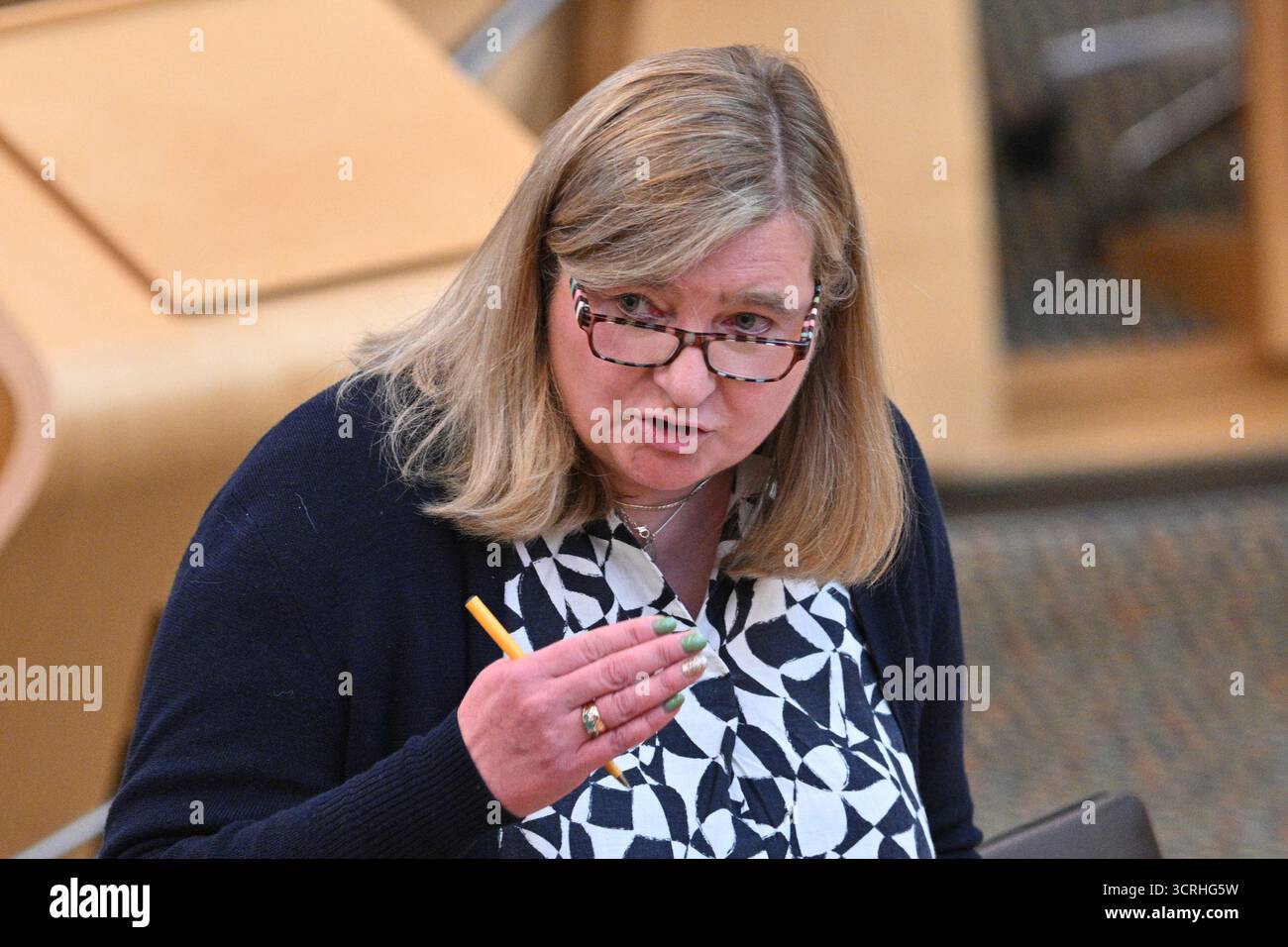 Edinburgh Scotland, UK 01 October 2025. Jenni Minto MSP at the Scottish ...