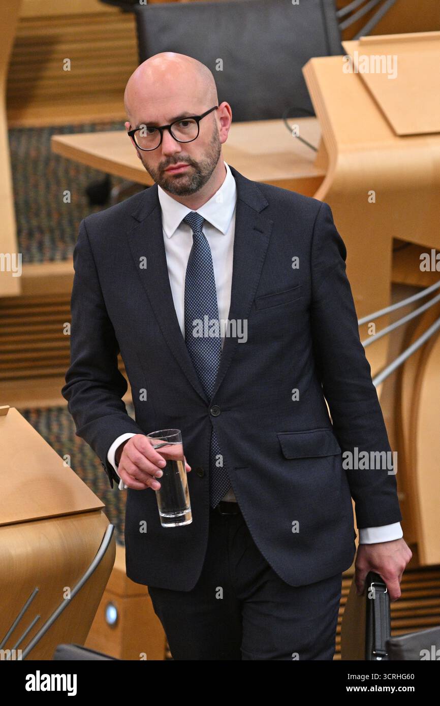 Edinburgh Scotland, UK 01 October 2025. Minister for Higher and Further Education Ben Macpherson ...