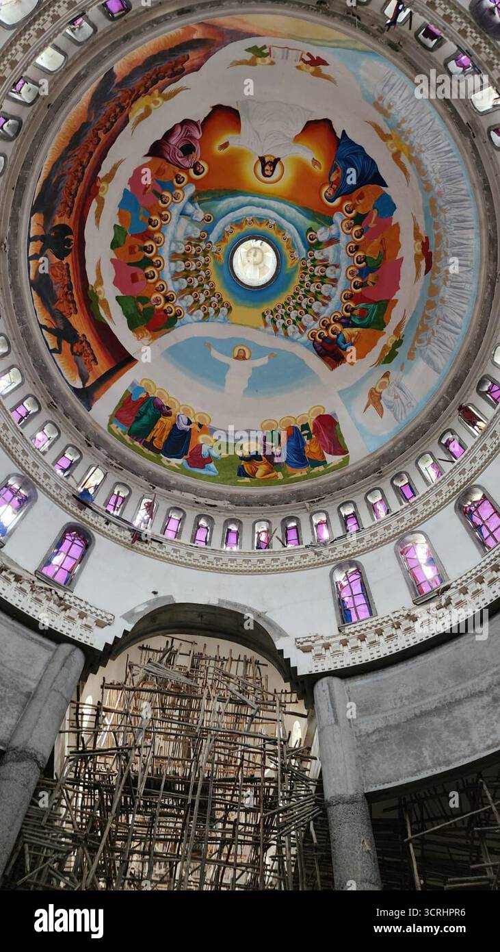 Part of the Menjar Shenkora Arerti Mariam Church under construction ...