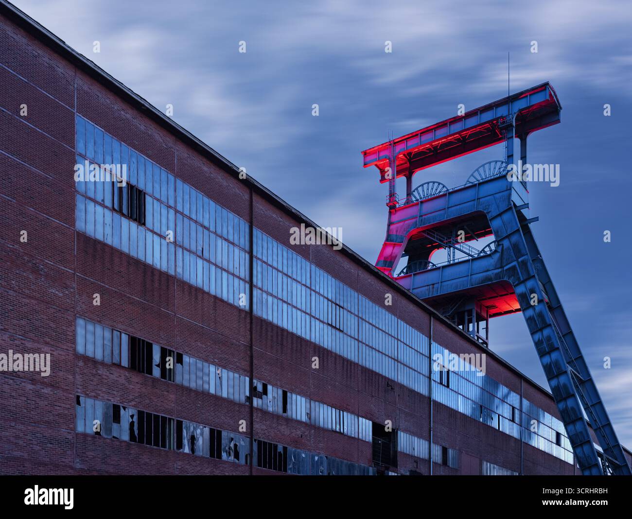 Historic Industrial Mining Tower at Sunset – Abandoned Architecture ...