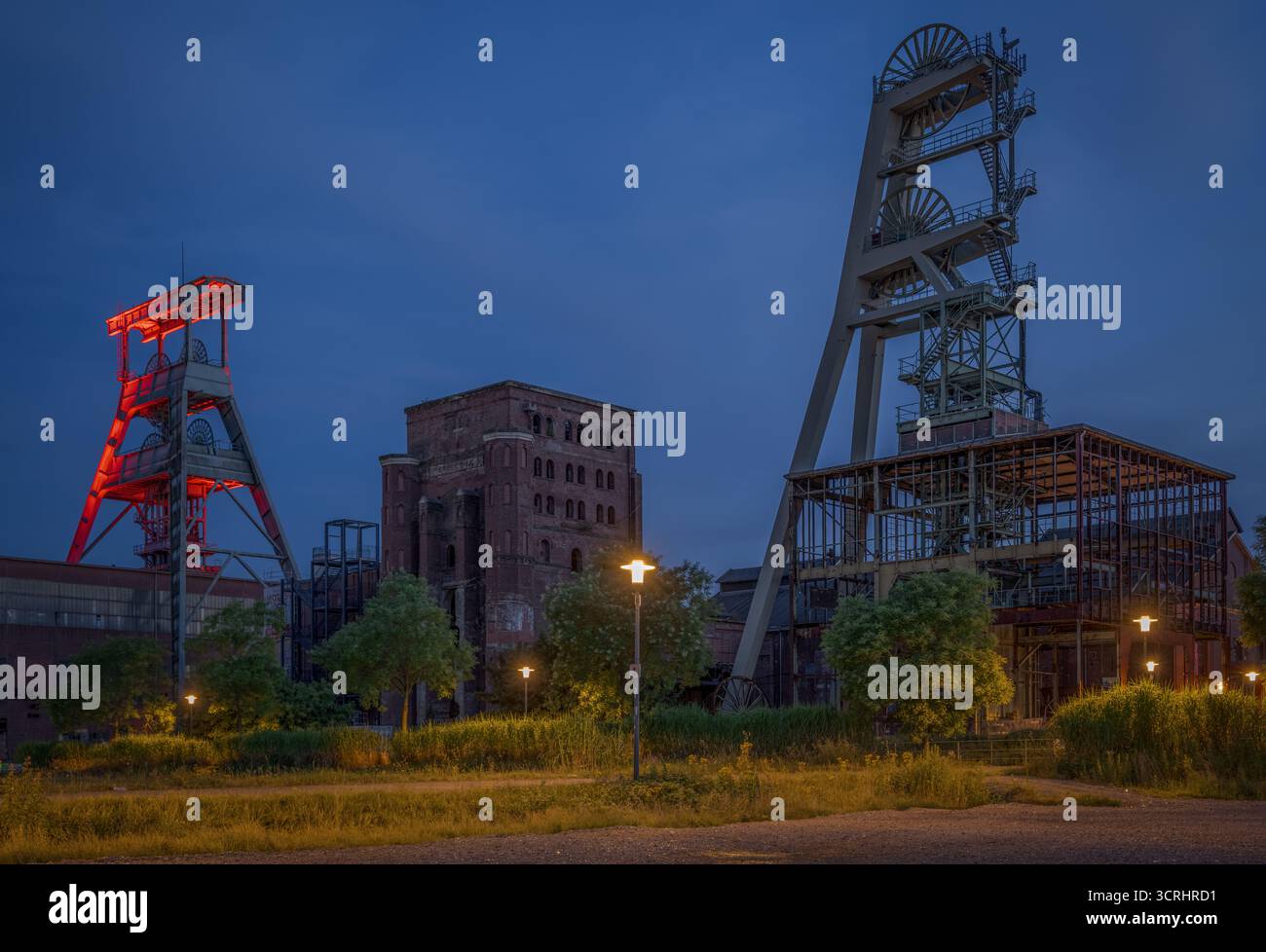 Historic Industrial Mining Tower at Sunset – Abandoned Architecture ...