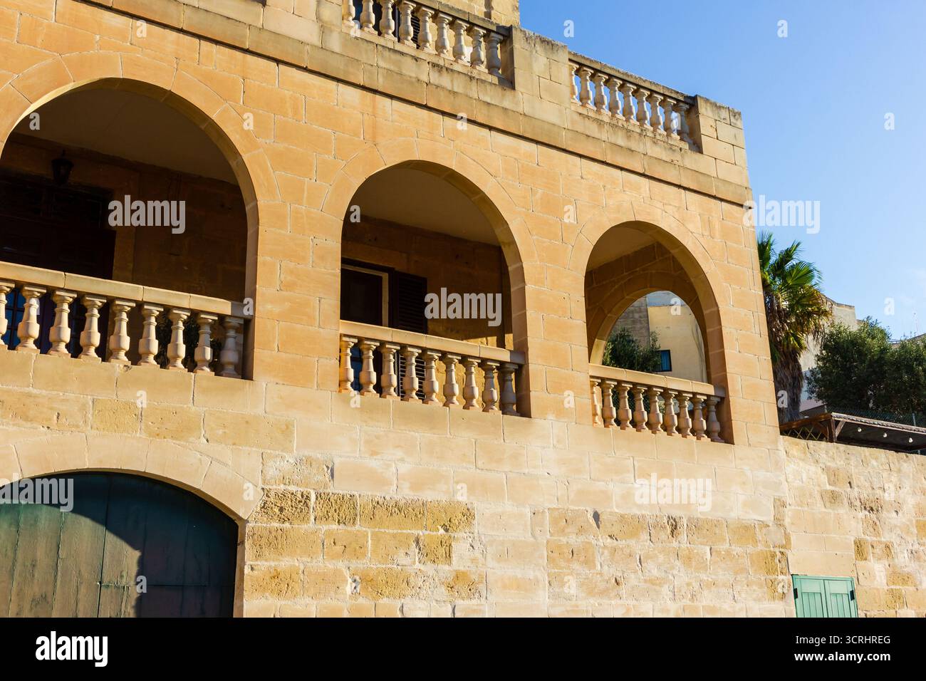 Balustraded stone balcony hi-res stock photography and images - Alamy