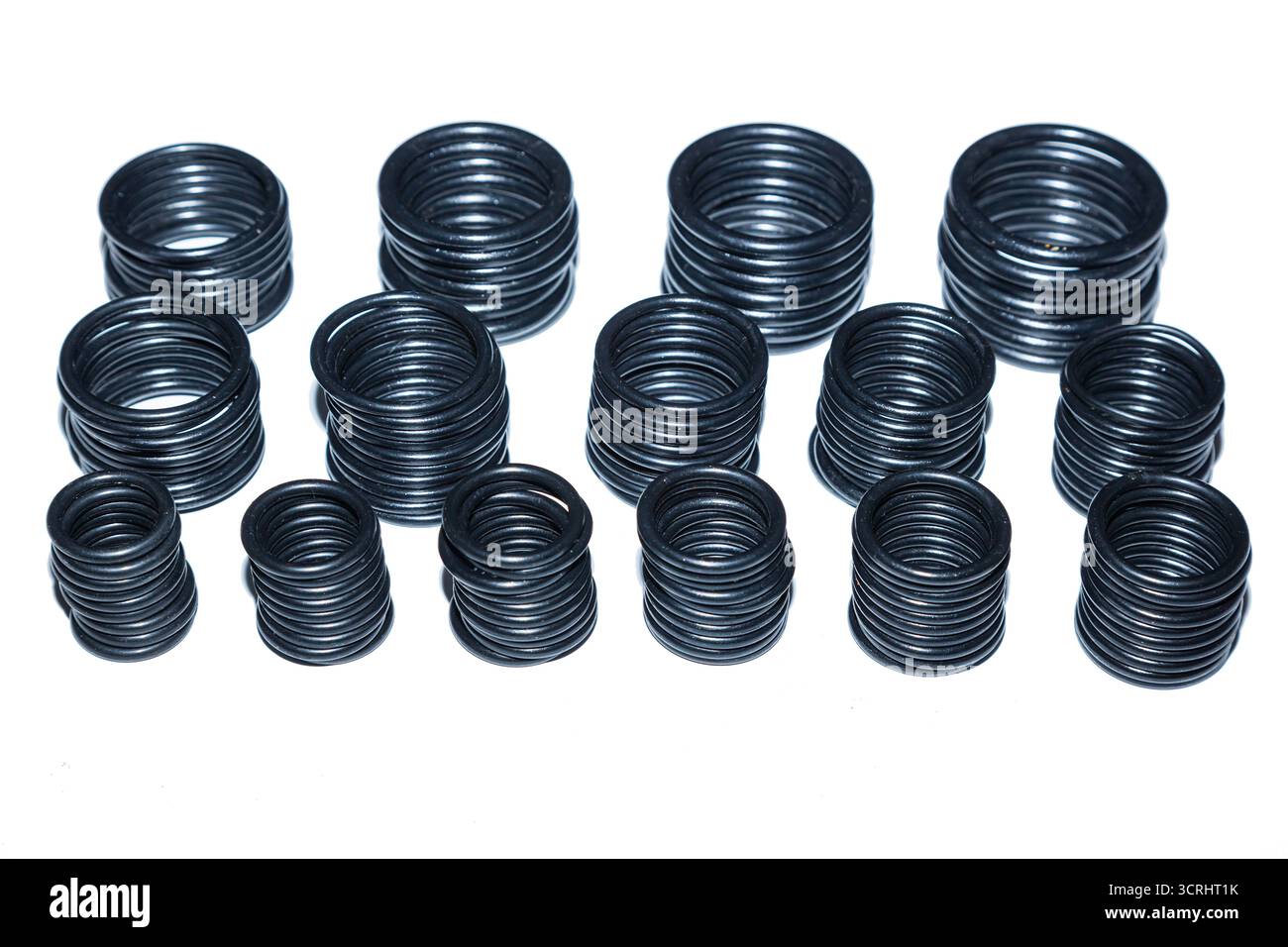 Rubber black round gasket Cut Out Stock Images & Pictures - Alamy