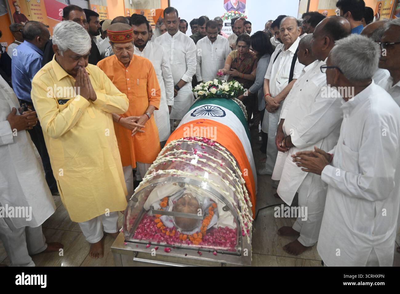 NEW DELHI, INDIA - OCTOBER 1: VHP President Alok Kumar and BJP Leaders ...