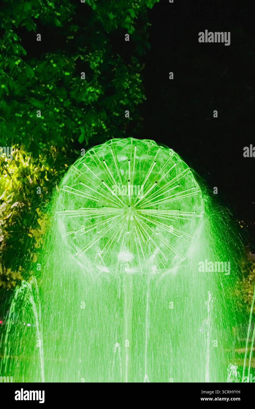 Artistic water jets night hi-res stock photography and images - Alamy
