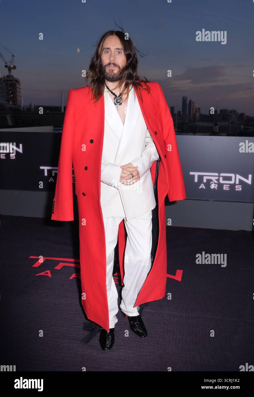 Jared Leto attends a preview night for Disney's Tron: Ares immersive ...