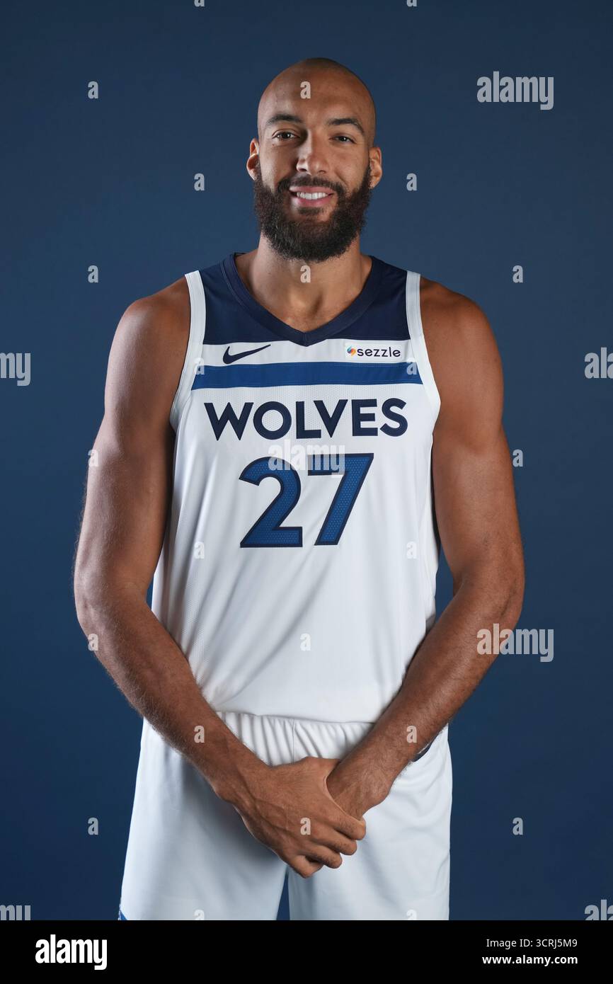 Minnesota Timberwolves center Rudy Gobert (27) poses for a photo during ...