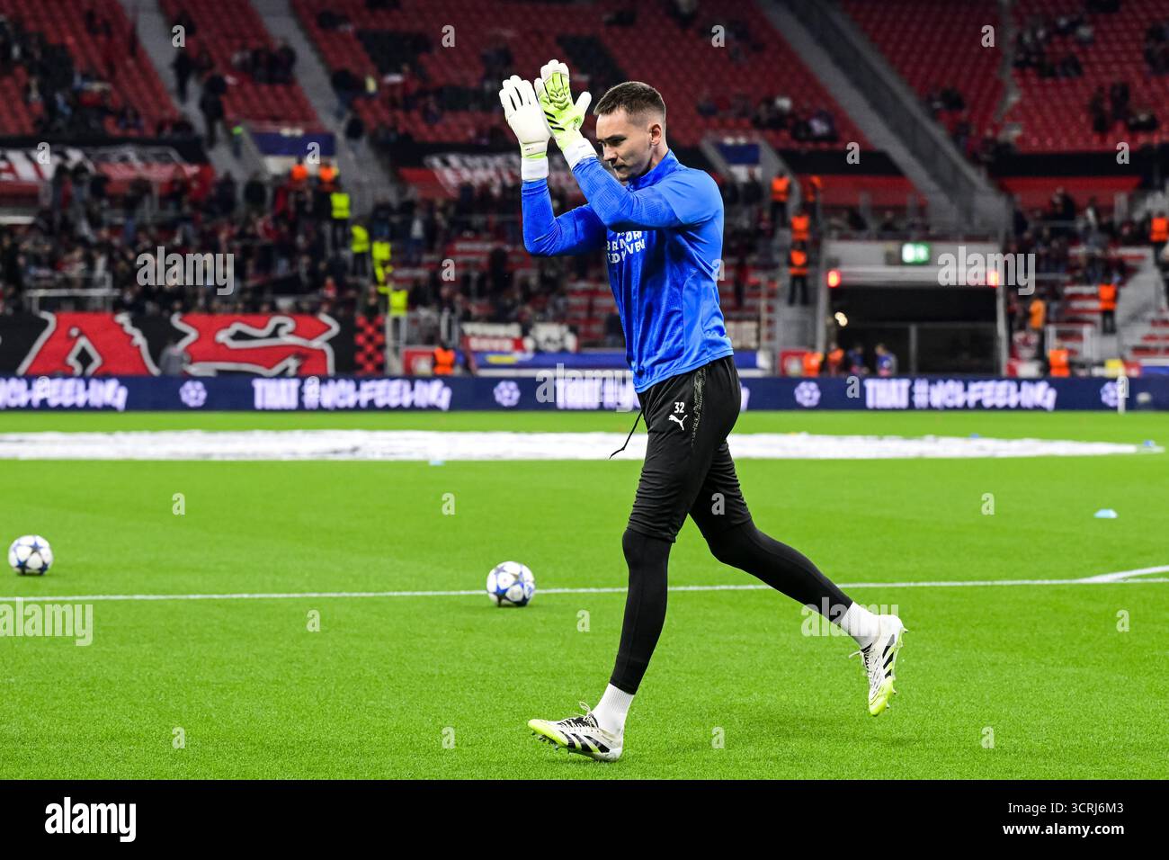LEVERKUSEN - PSV goalkeeper Matej Kuvar during the UEFA Champions ...