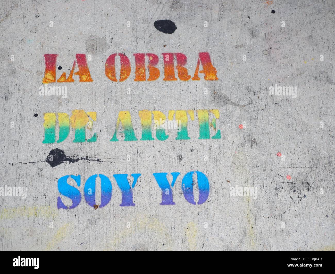Rainbow words in spanish hi-res stock photography and images - Alamy
