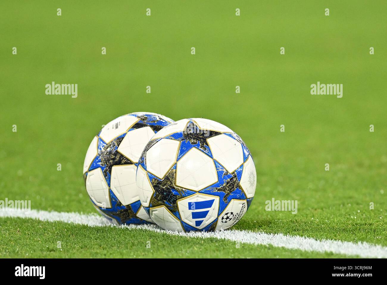 Official Balls during the UEFA Champions League phase day 2 football ...