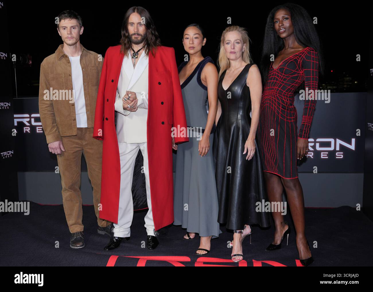 (left to right) Evan Peters, Jared Leto, Greta Lee, Jodie Turner-Smith ...