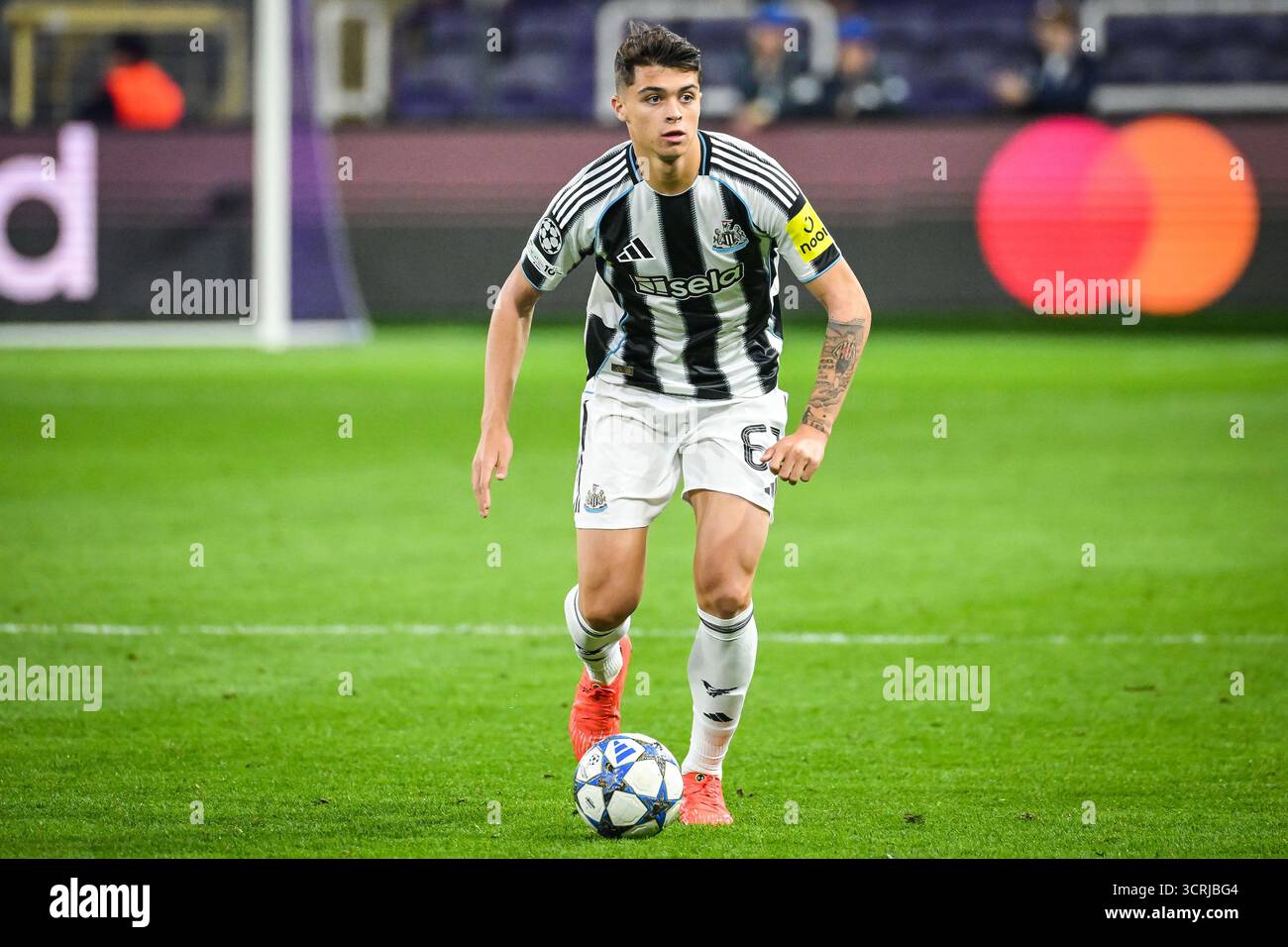 Lewis MILEY of Newcastle during the UEFA Champions League, League phase ...
