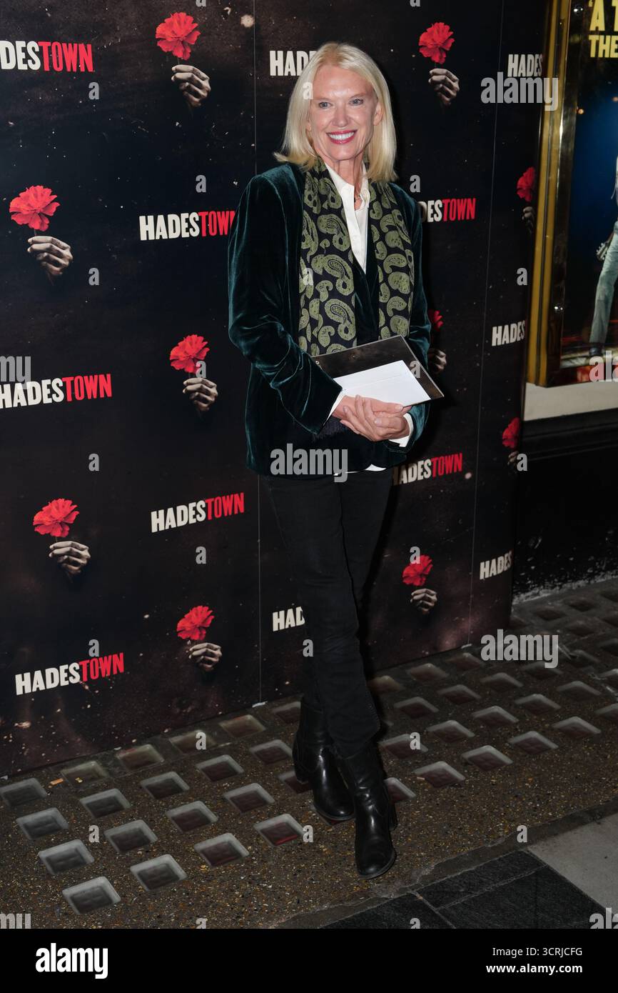Anneka Rice attends the gala night of Hadestown, at the Lyric Theatre ...