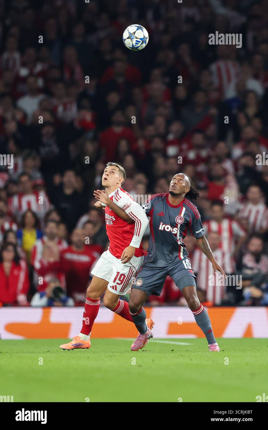 Emirates Stadium, London, UK. 1st Oct, 2025. Champions League Football ...