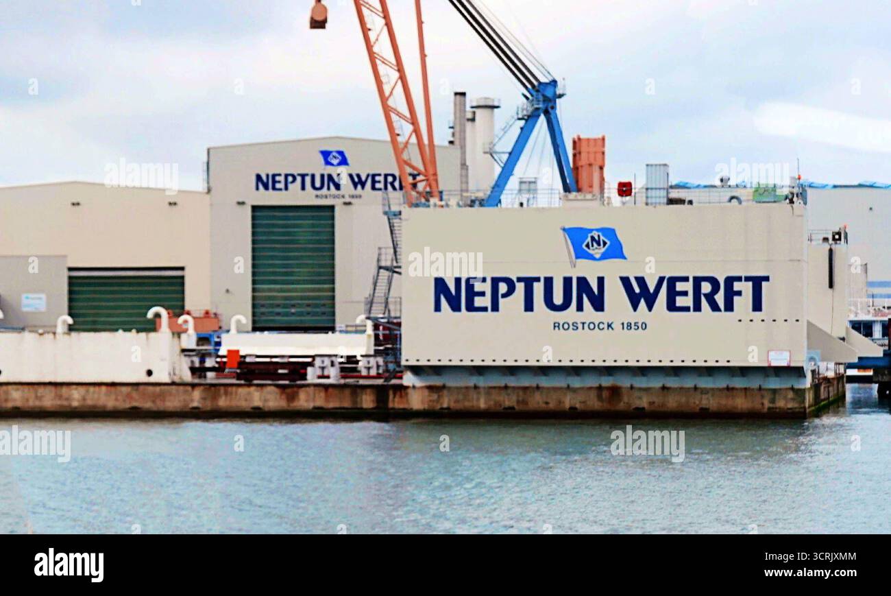 Neptun Werft im Rostocker Hafen am 19.08.2025 *** Neptun shipyard in ...