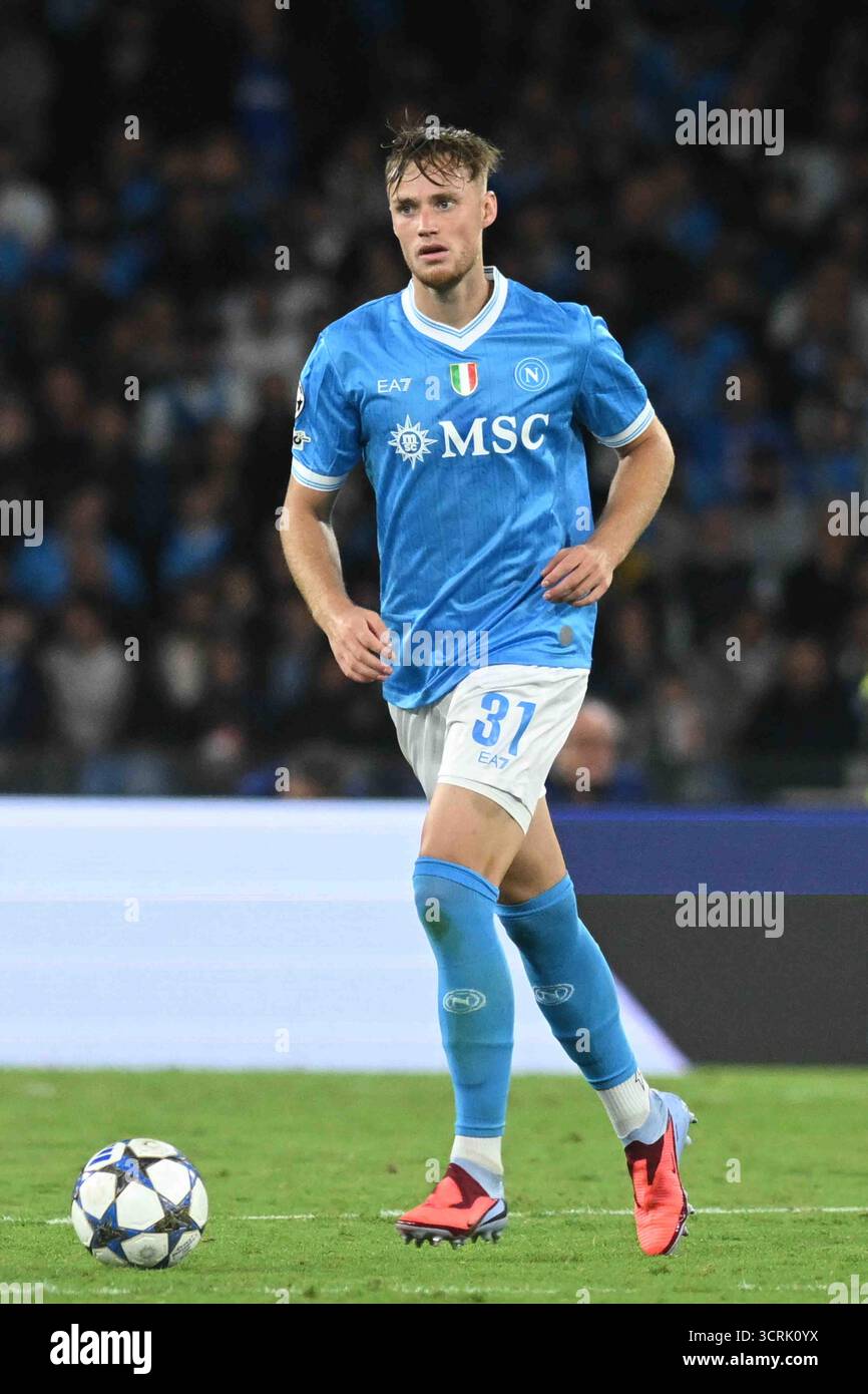 Napoli, Italy, 1 October Sam Beukema of SSC Napoli in action during the ...