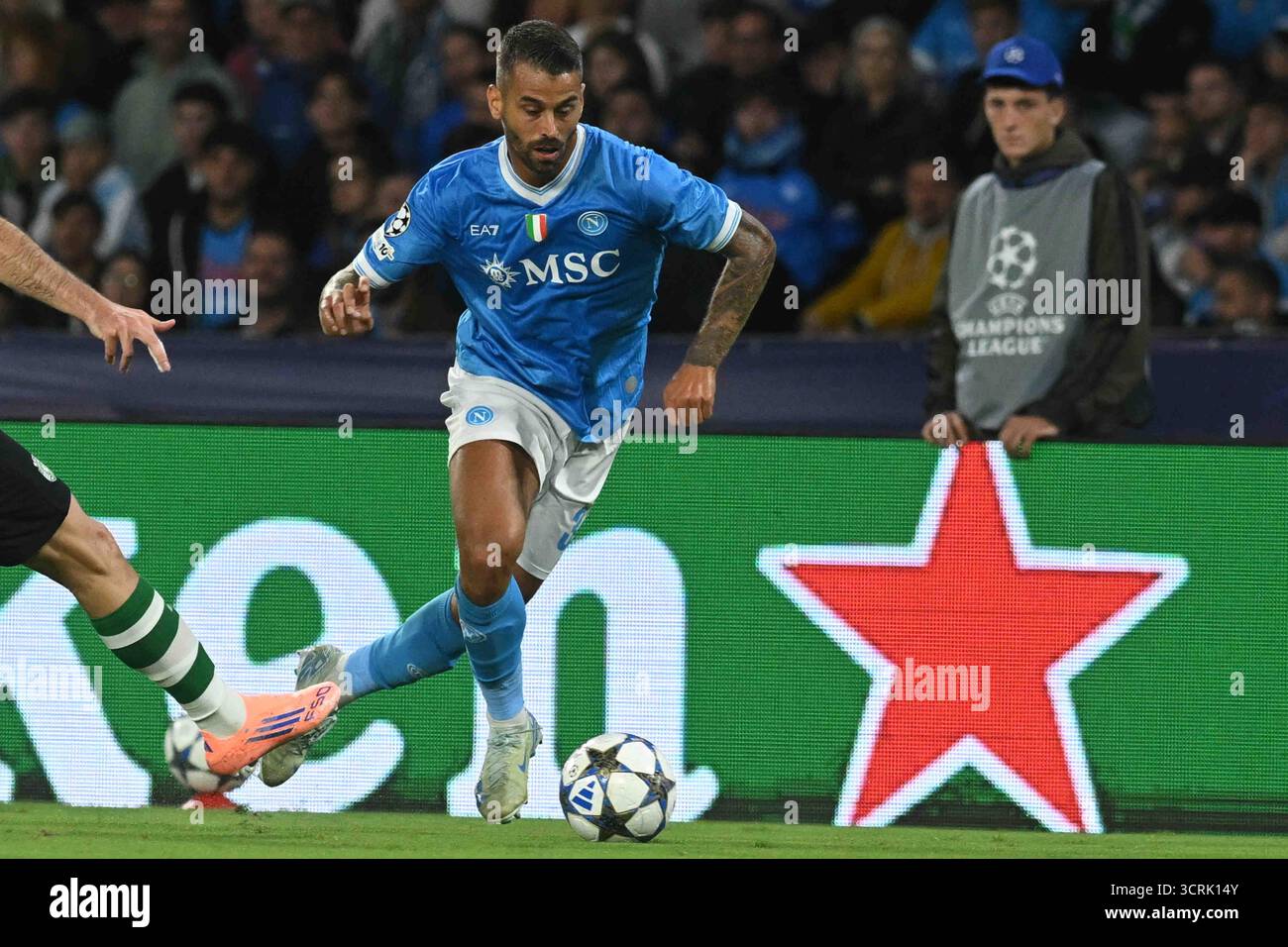 Napoli, Italy, 1 October Leonardo Spinazzola of SSC Napoli in action ...
