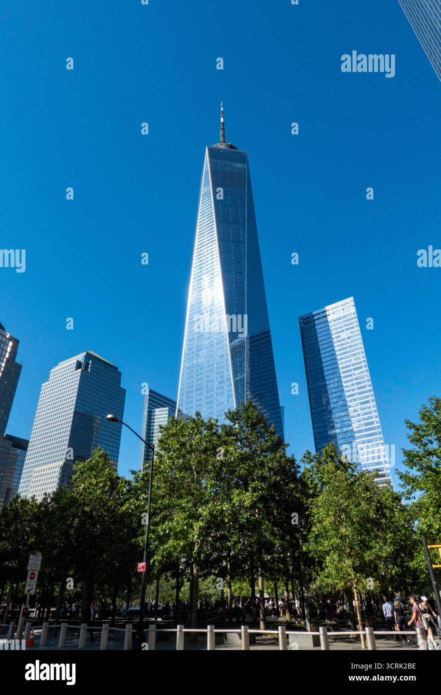 The Freedom Tower is a skyscraper adjacent to the 911 memorial in New ...