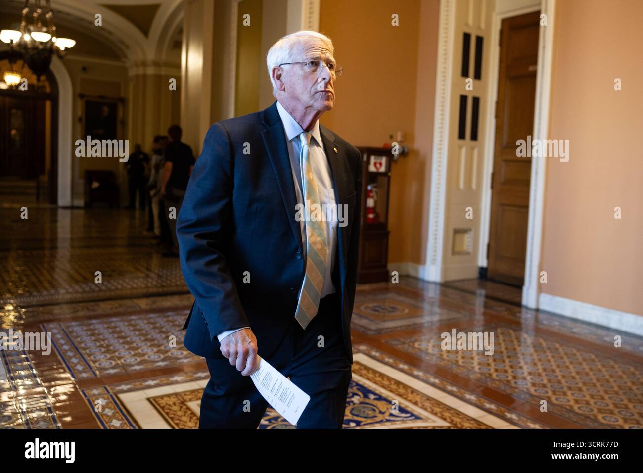 Sen. Roger Wicker (R-Miss.) is seen at the U.S. Capitol Oct. 1, 2025 ...