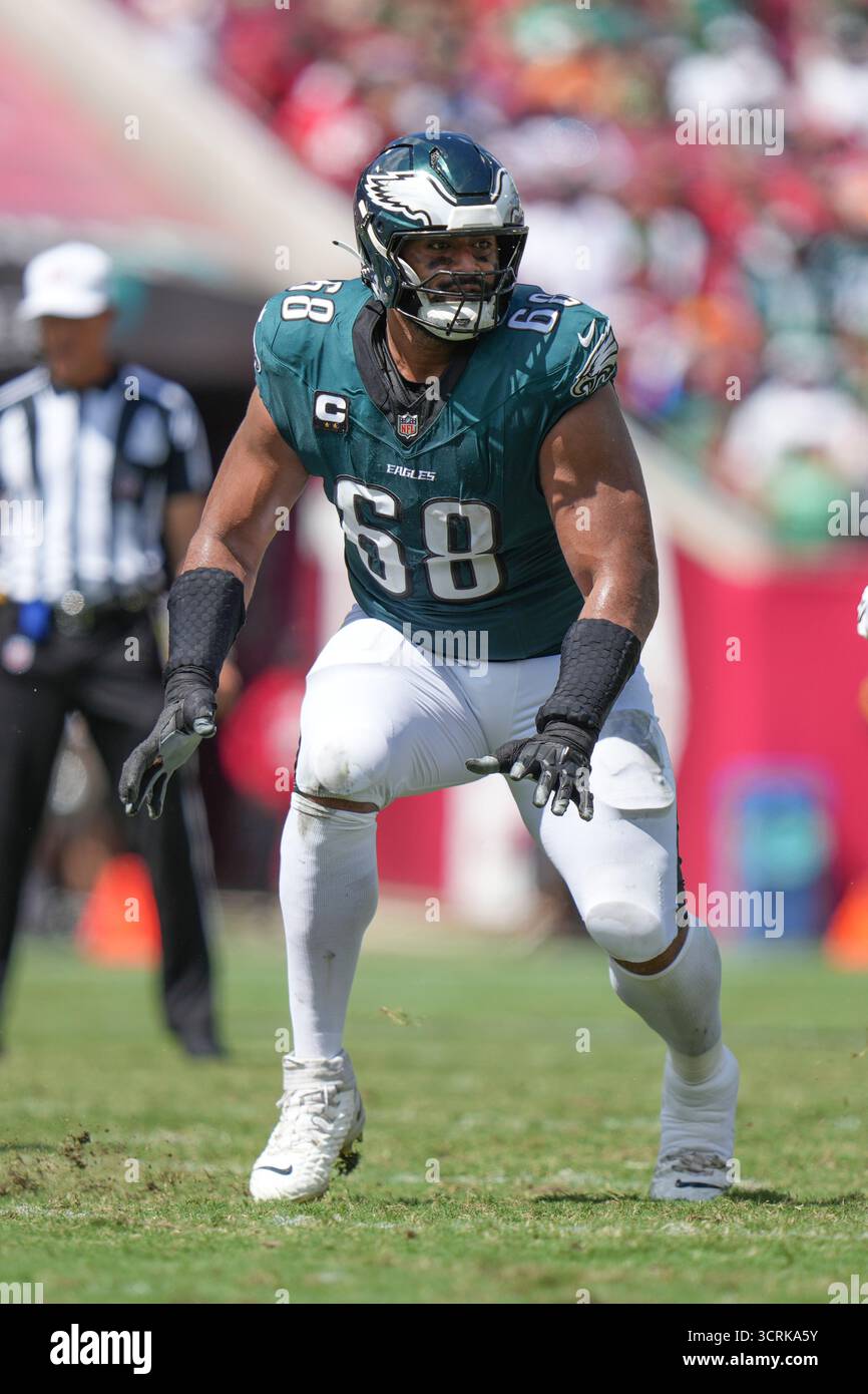 Philadelphia Eagles offensive tackle Jordan Mailata (68) protects the ...
