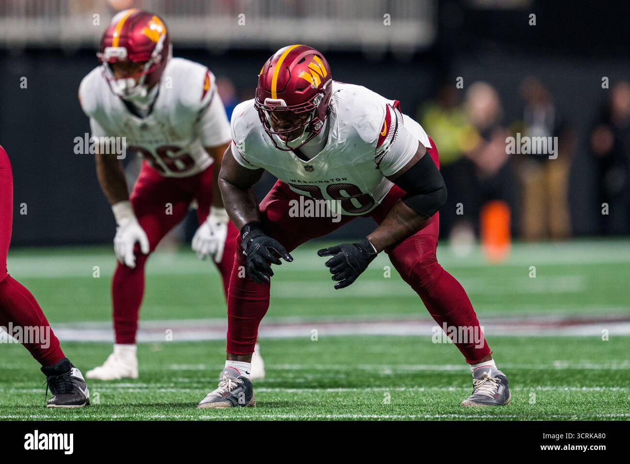 Washington Commanders offensive tackle Laremy Tunsil (78) lines up ...
