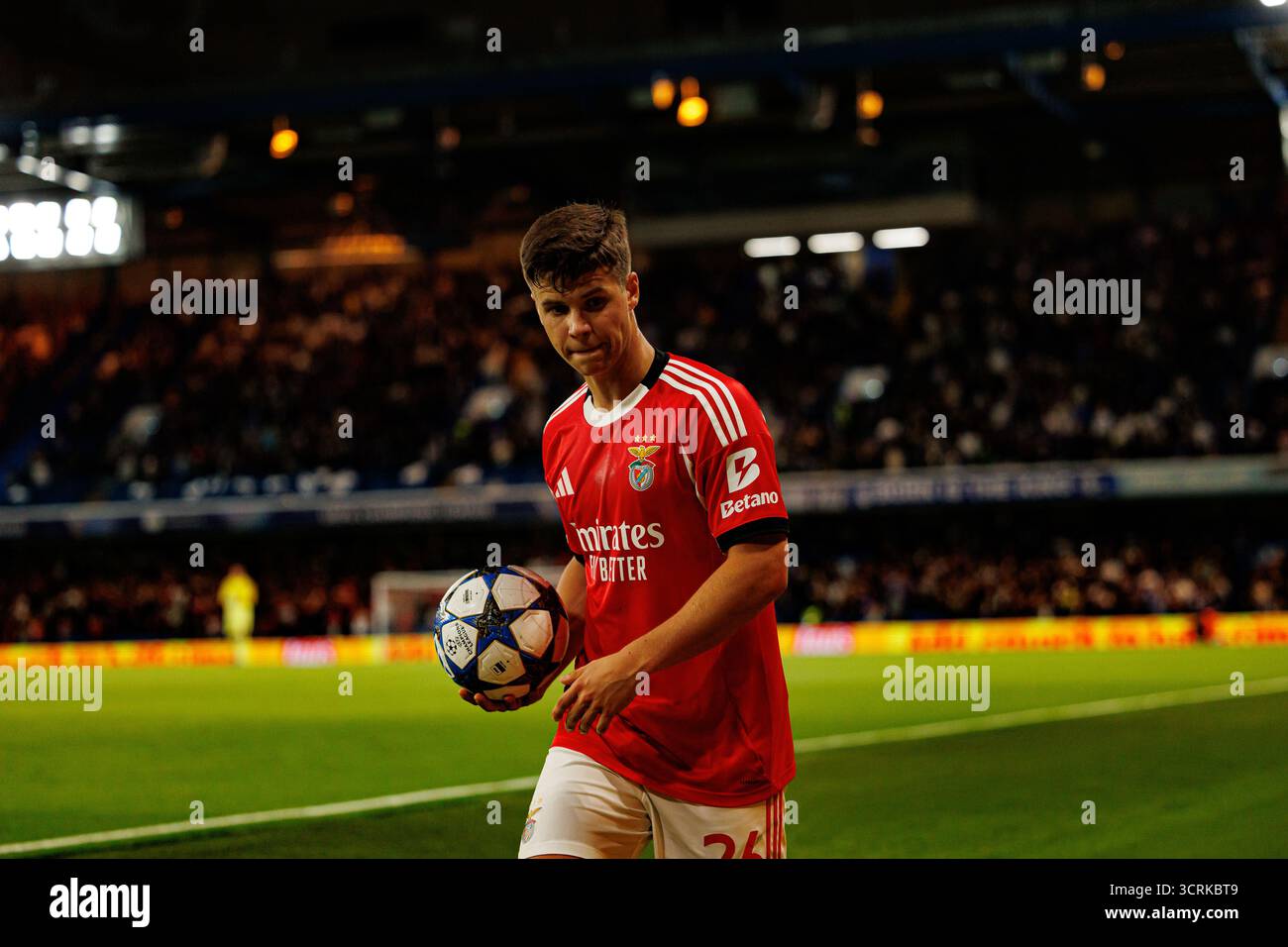 Samuel Dahl seen during Champions League league phase game between ...