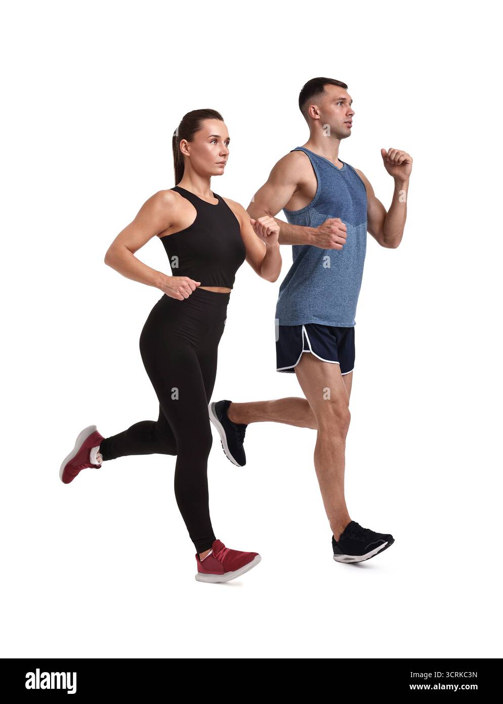 Marathon running race two Cut Out Stock Images & Pictures - Alamy