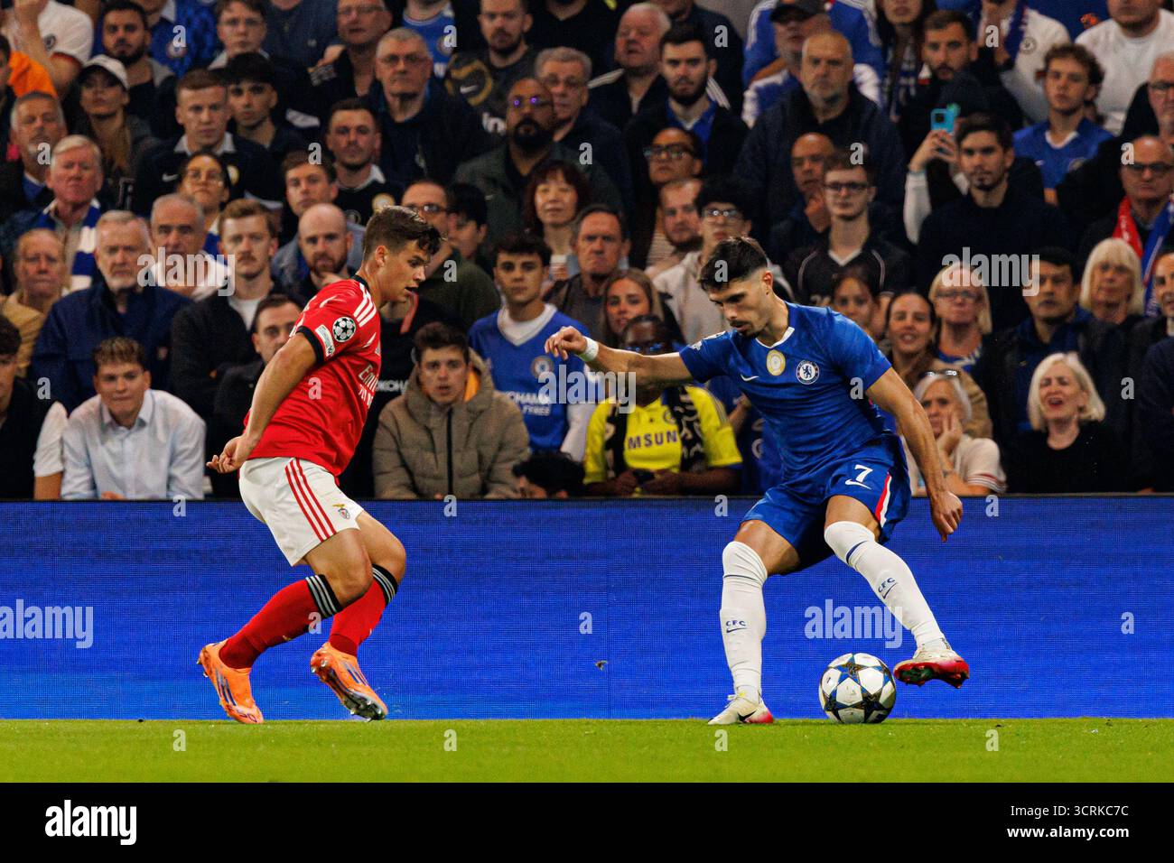 Samuel Dahl and Pedro Neto seen during Champions League league phase ...