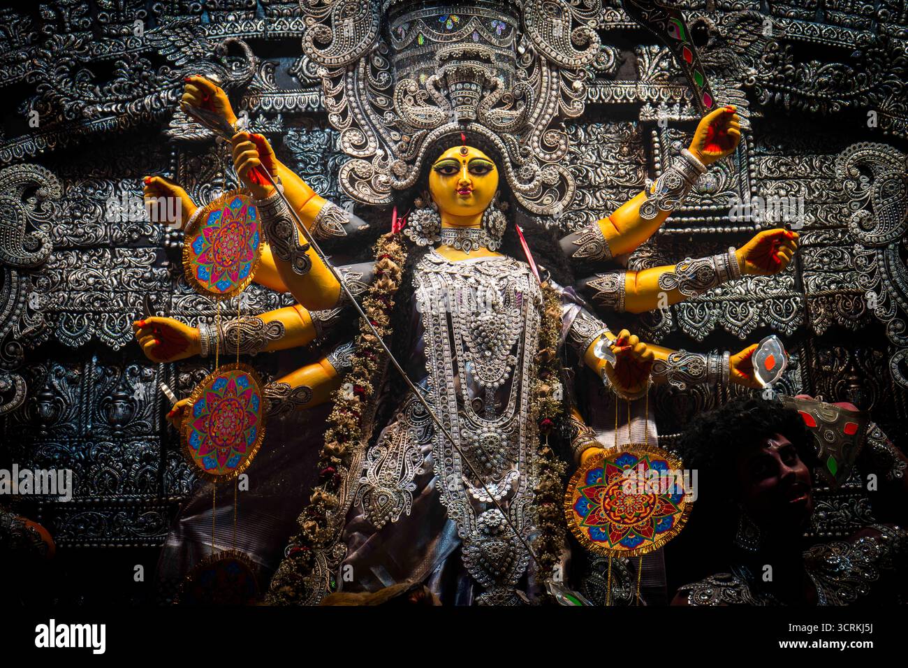 October 1, 2025: Devotees throng to offer prayers to Goddess Durga at a ...
