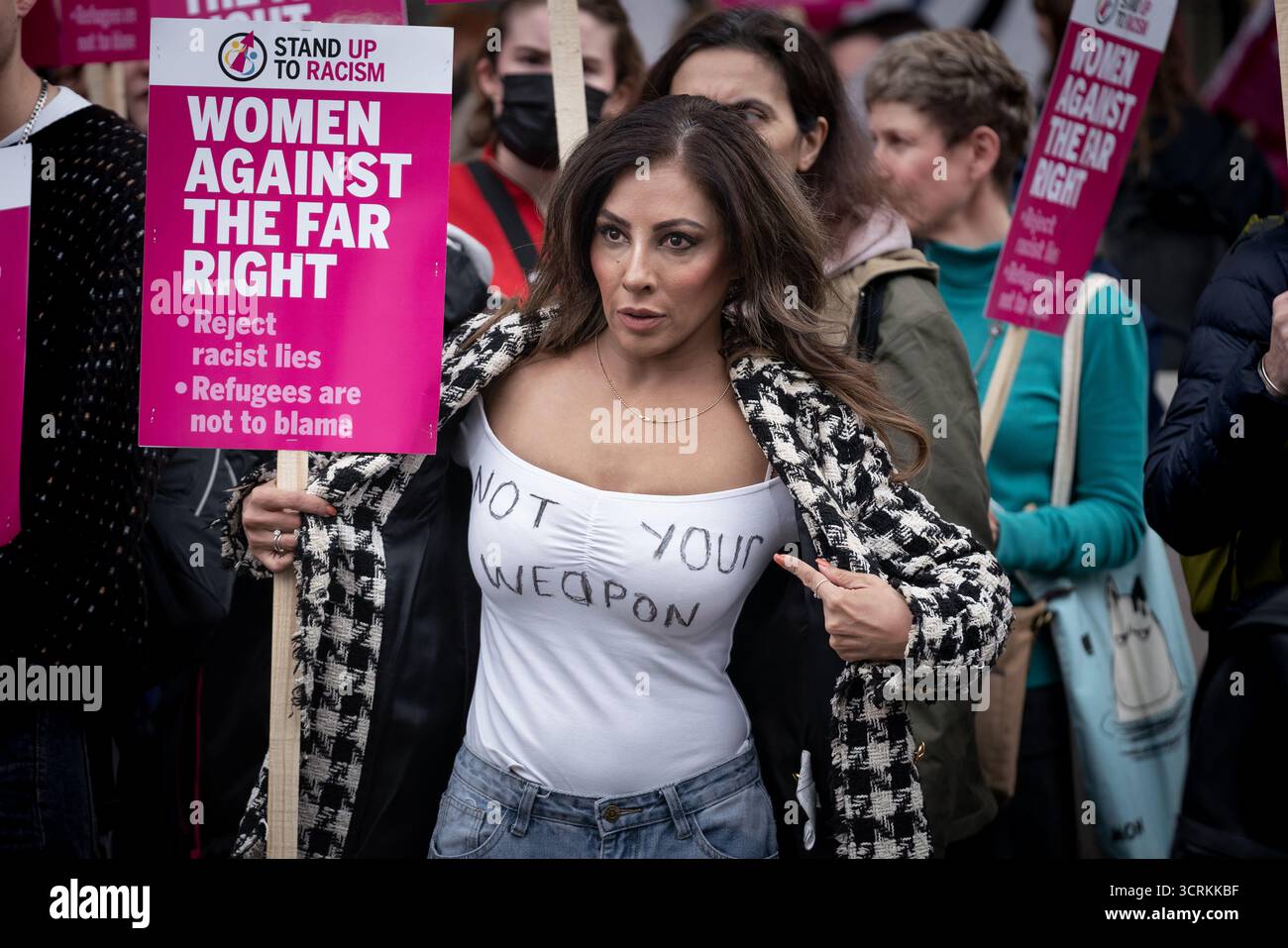 London, UK. 1st October 2025. 'Not Your Weapon' former Big Brother ...