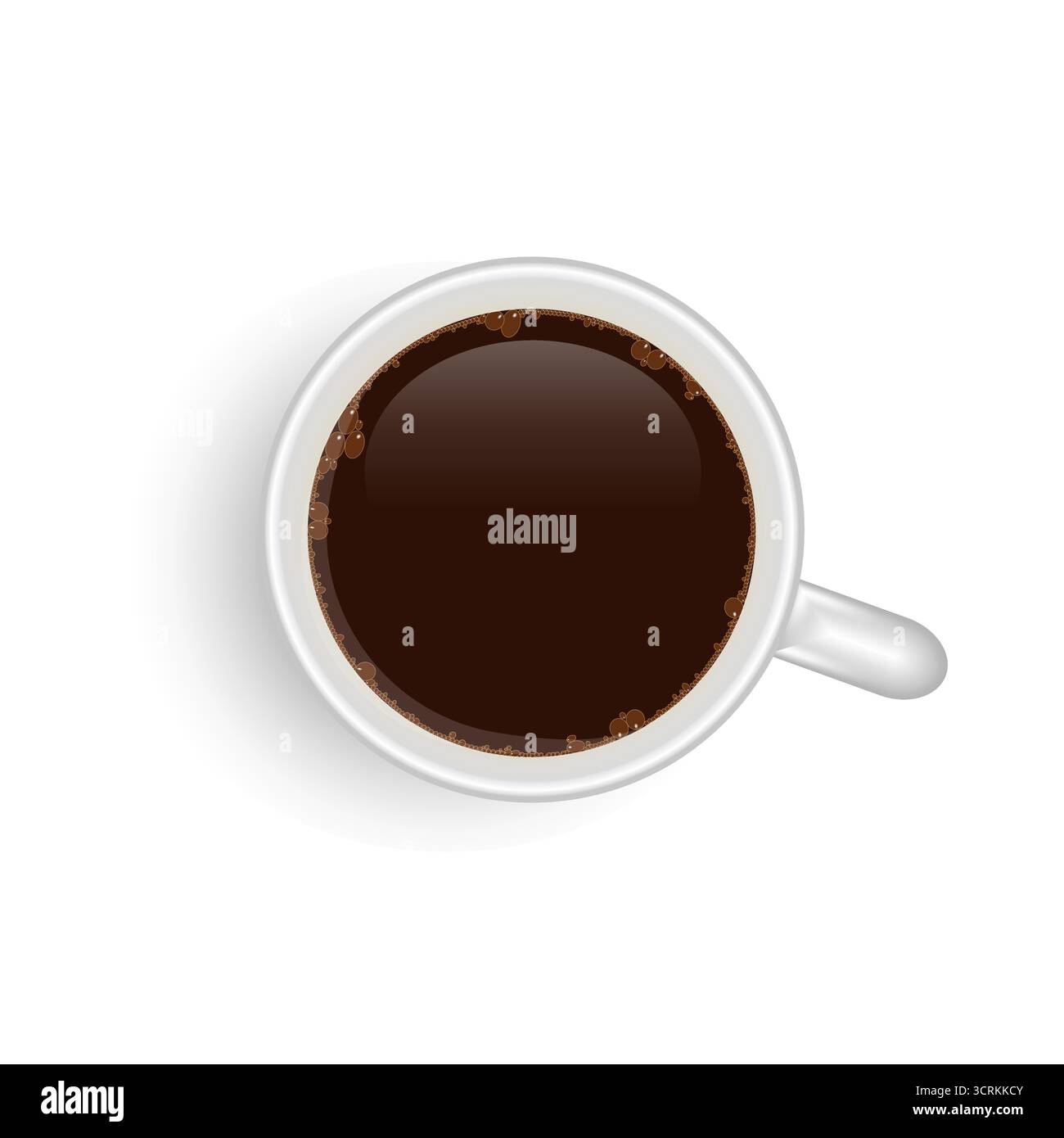 Classic cafe cup served Stock Vector Images - Alamy